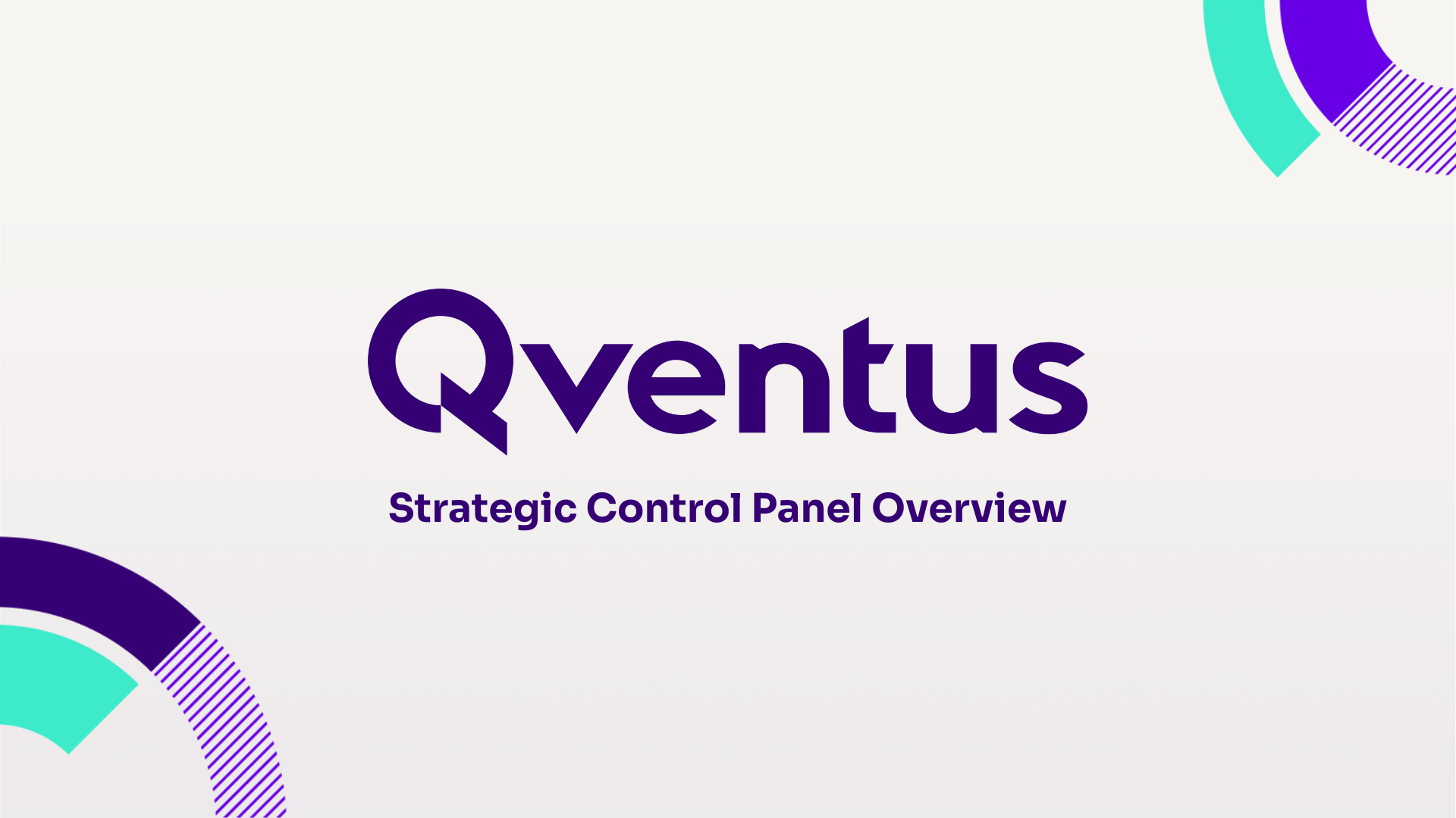 Strategic Control Panel Overview | Qventus